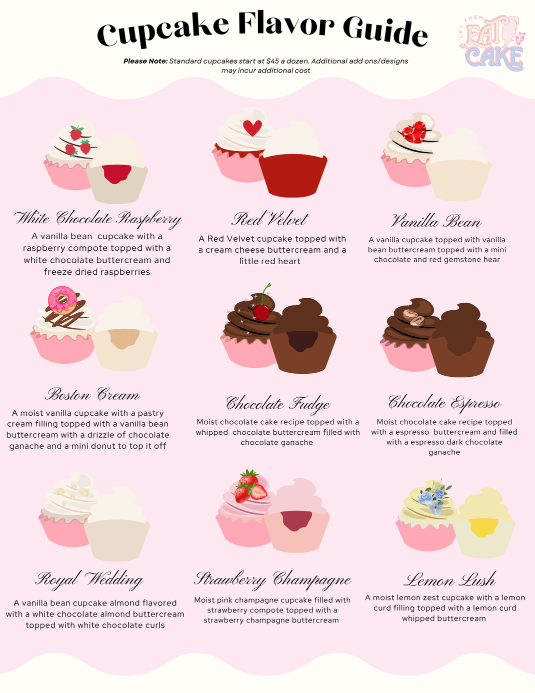 Menus – Let Them Eat Cake