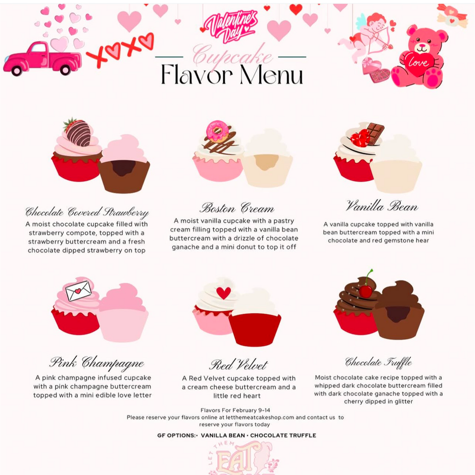 Menus – Let Them Eat Cake